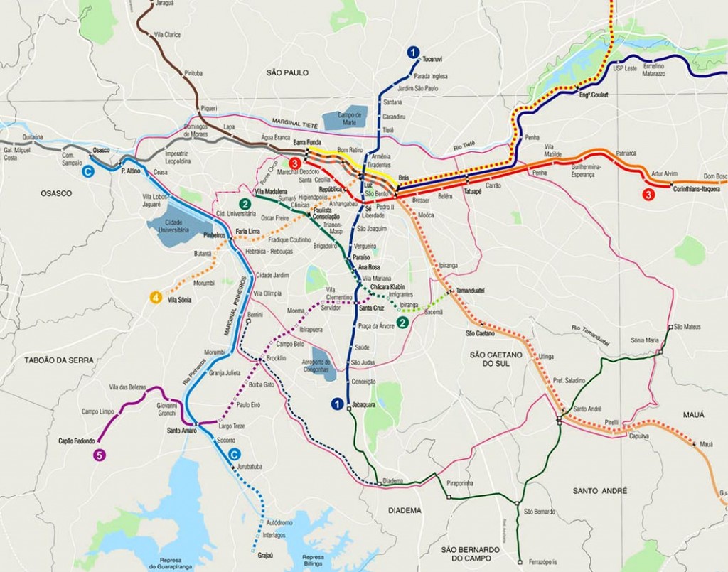Mapa Metro SP - Conheça todas as Linhas e trajetos do Metro SPMinuto Ligado