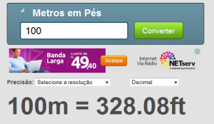 Saiba como fazer a conversão de metros para pésMinuto Ligado